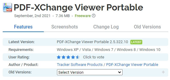 PDF-XChange Viewer Portable 무료 다운로드