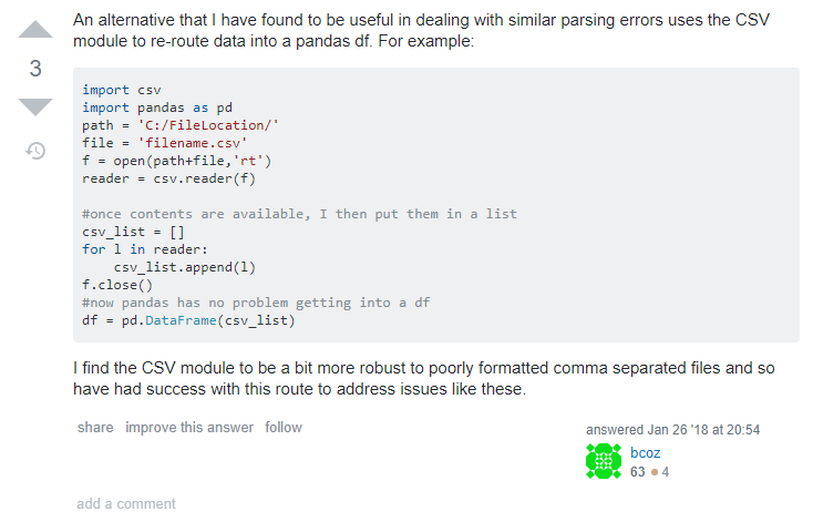 ParserError: Error tokenizing data.