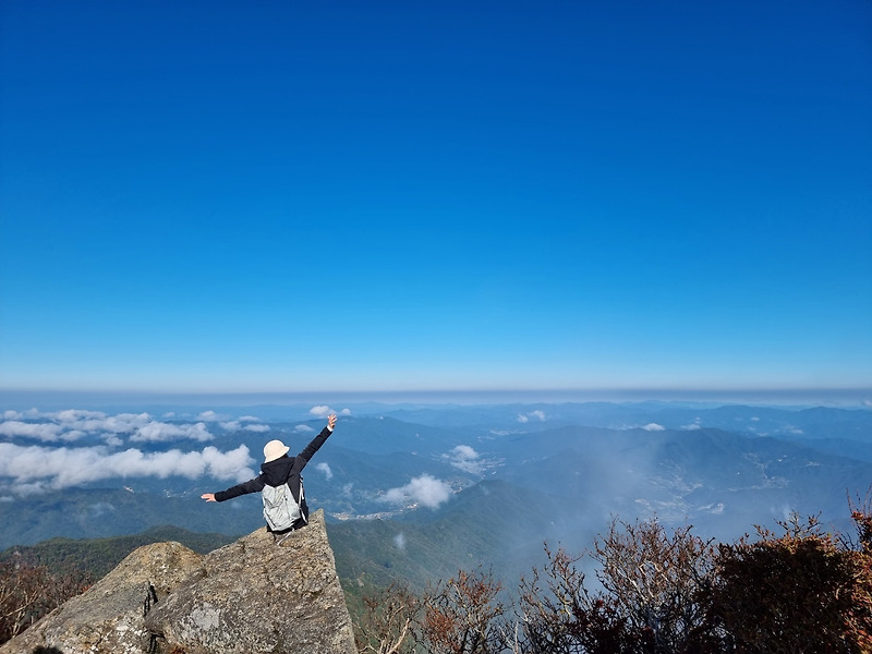 산, 2022년 10월 지리산 천왕봉