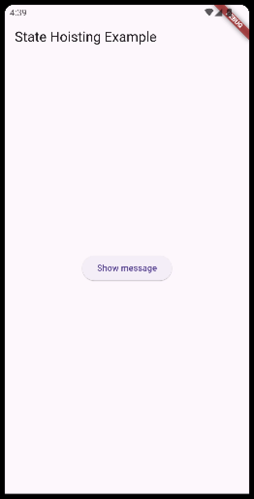 Flutter app 상태 관리 - state hoisting