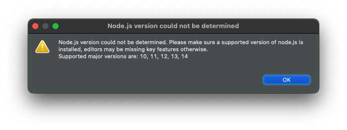 Eclisepe ) Node.js version could not be determined 해결하기