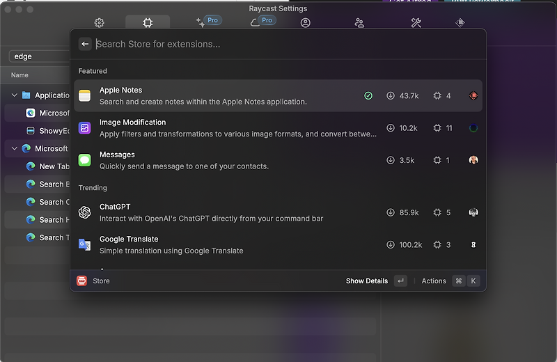 MacOS - Alfred 대안 Raycast