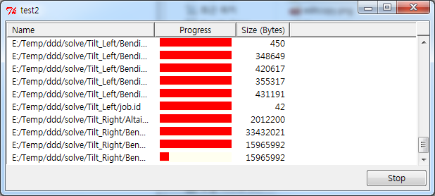Korea Tcl/Tk Community :: 파일 복사 진행 상황을 tablelist에 표시하기