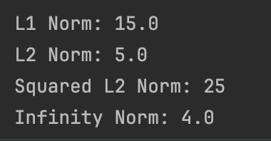 L1 Norm, L2 Norm, Squared L2 Norm, Infinity Norm 한 번에 정리하기 : Numpy, TensorFlow, PyTorch 에서 사용하기 ...