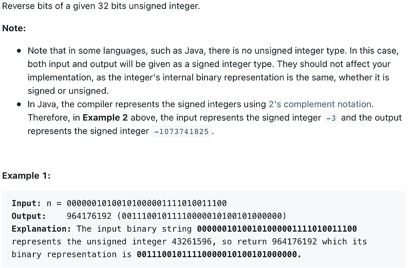 190. Reverse Bits :: 항상 공부하는 개발자가 되자