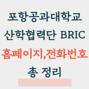 포항공과대학교산학협력단 BRIC 홈페이지 바로가기, 고객센터 전화번호 정리 (www.ibric.org) - 건강한 우리