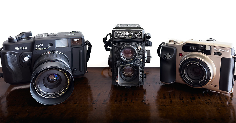 Three Medium Format Film Cameras