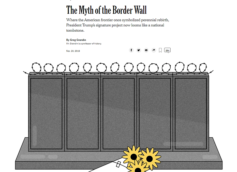 [뉴욕타임스] The Myth of the Border Wall 3 / The New York Times Feb. 20, 2019