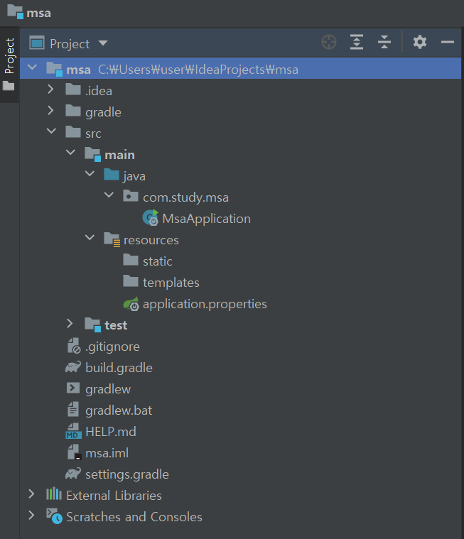 [MSA] Spring Multi module 사용하기-1
