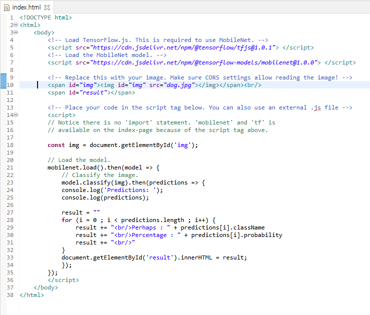 Tensorflow.js 이미지 판별기