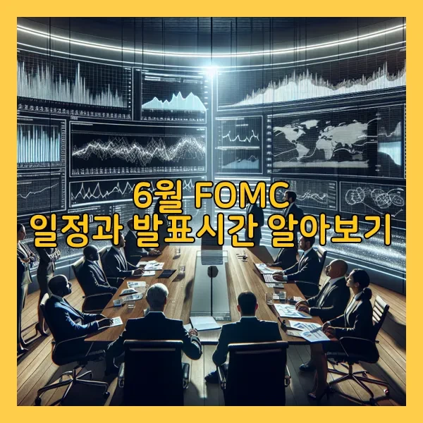 6월 FOMC 일정과 발표시간 알아보기