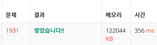 [BOJ] 1931. 회의실 배정