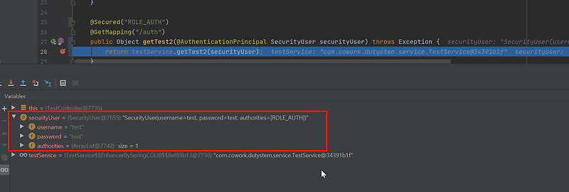 Restful API 구현을 위한 Spring Security 설정해보기 #5, @AuthenticationPrincipal 어노테이션으로 Controller 에서 로그인한 ...