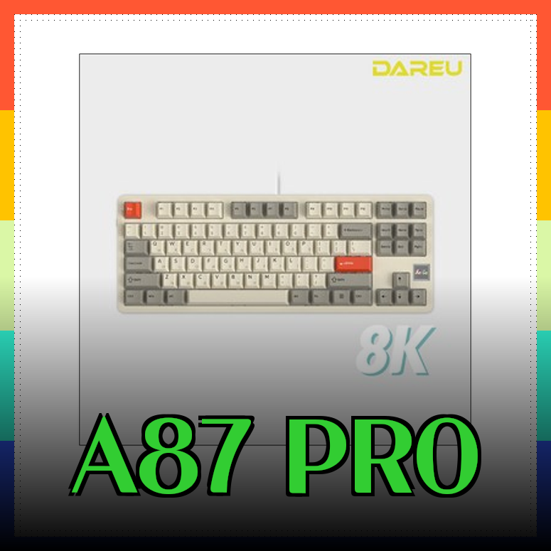 다얼유 A87 PRO 키보드: 레트로 감성과 최첨단 기술의 완벽 조화! 8K 기계식 & LCD 유무선 퀵스왑 모델 비교분석