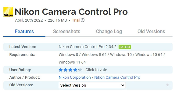 Nikon Camera Control Pro 무료 다운로드