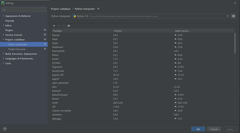 no module named numpy pycharm[오류해결] :: 코딩묻은 디자이너
