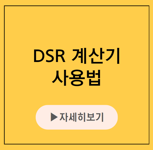 DSR 계산기 사용법