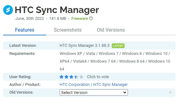 HTC Sync Manager 무료 다운로드