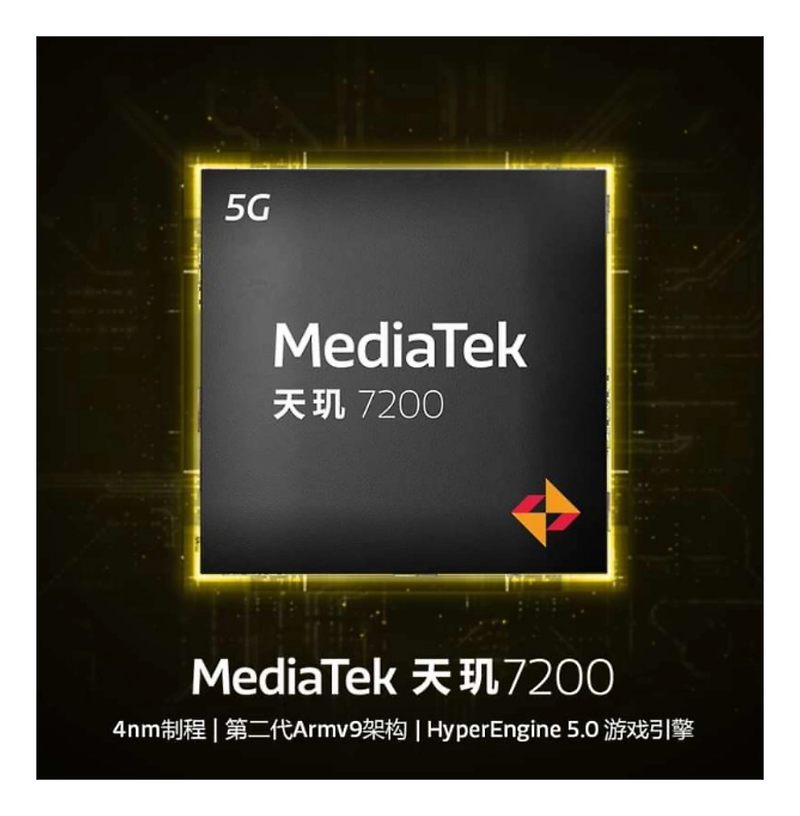 미디어텍 디멘시티 7200 프로세서 - 최신 2세대 4nm 공정