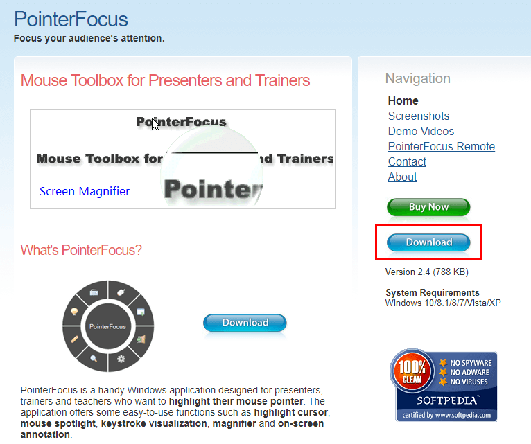 마우스 하이라이트(PointerFocus) - 로그남의 취미생활연구소