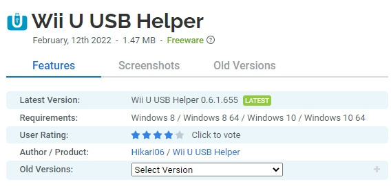 Wii U USB Helper 무료 다운로드