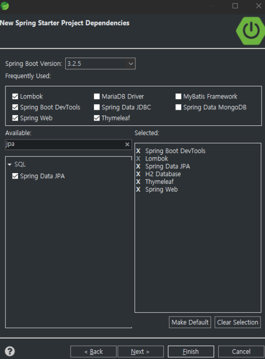 [국비 TIL] H2 Database, JPA