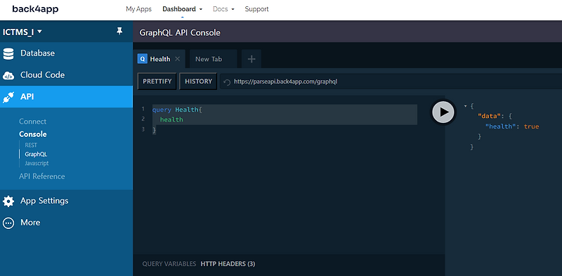 Back4app에서 GraphQL 사용하기