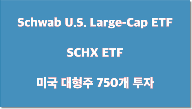 SCHX ETF - 미국 대형주 750개 투자
