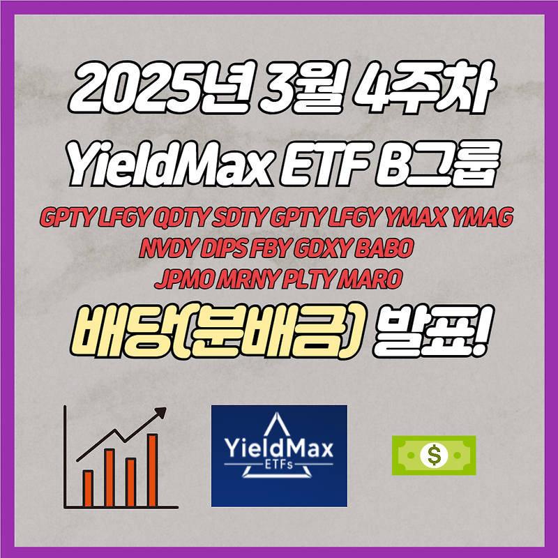 드디어 나왔다! NVDY 들어간 일드맥스 B그룹 배당 총정리💰