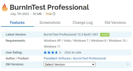 BurnInTest Professional 무료 다운로드
