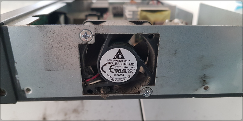 HP 스위치 팬 분해 방법! [ V1910-24G Switch ] :: 상점 아조씨