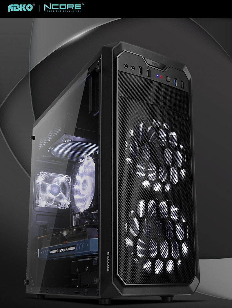 ABKO NCORE Bellus USB3.0 풀 아크릴 윈도우 리뷰: 완벽한 게이밍 케이스 평가