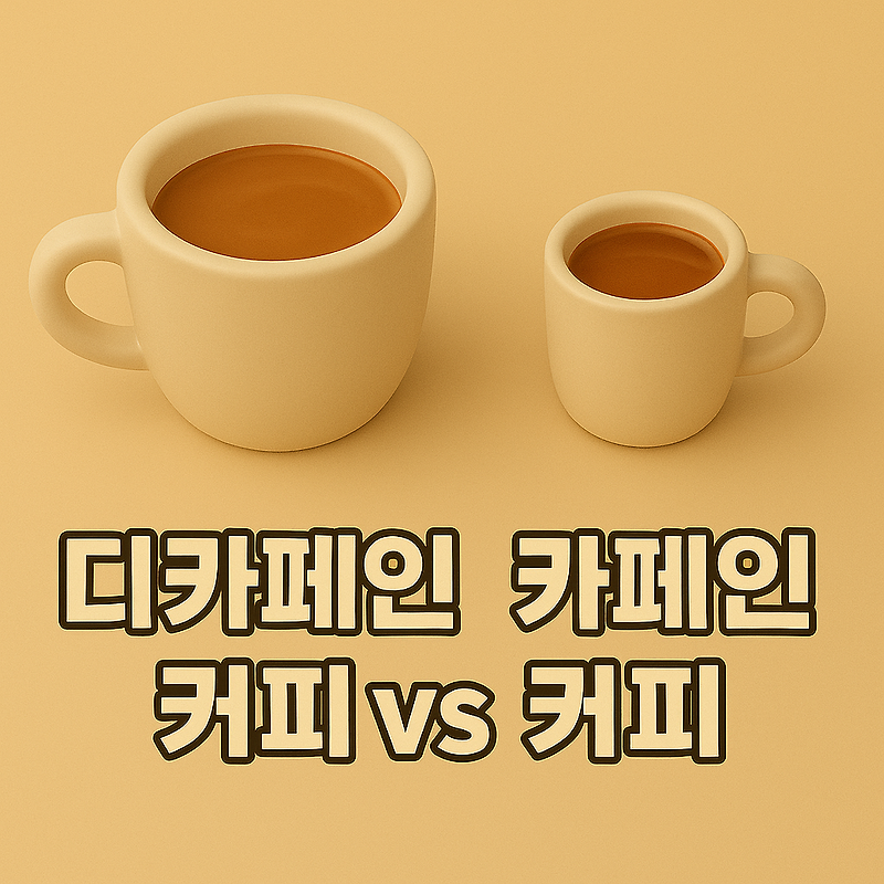 "디카페인커피 vs 카페인커피 vs 믹스커피 " 커피박 활용법 까지