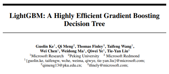 [논문 리뷰] LightGBM: A Highly Efficient Gradient Boosting Decision Tree