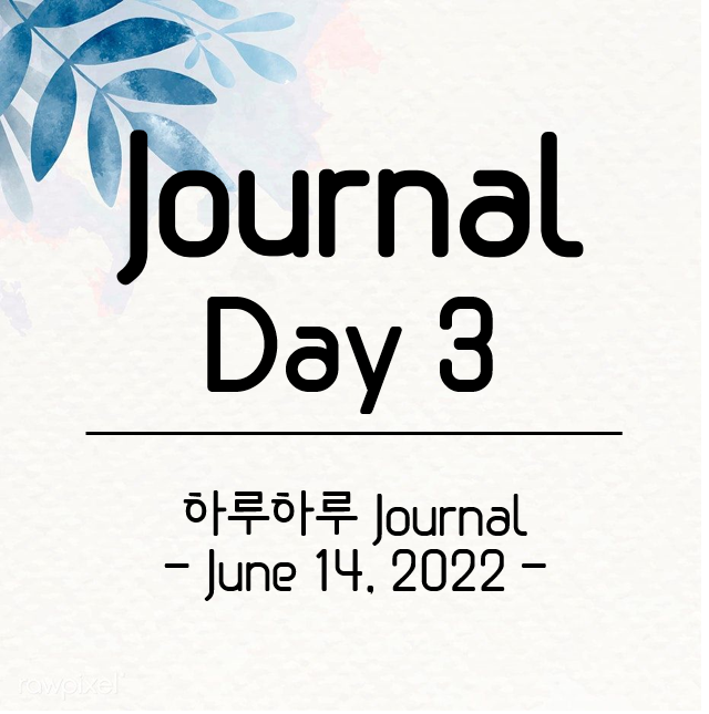 Daily journal - Day 3.