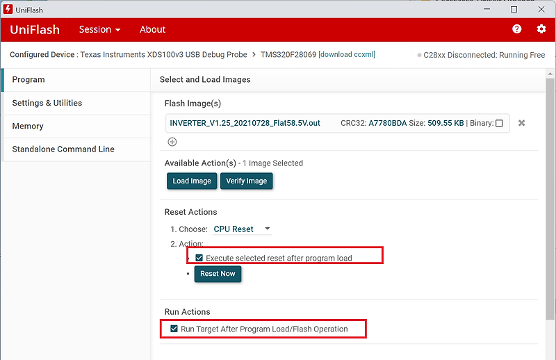 UniFlash 로 (CCS 없이) FW Download 하기(Driver 설치) : TI TMS320 입문