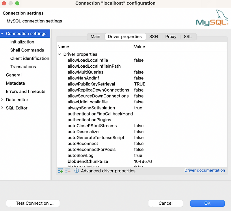 docker로 설치한 MySQL을 DBeaver로 연결할 때 Public Key Retrieval is not allowed 에러 해결법 by bskyvision.com