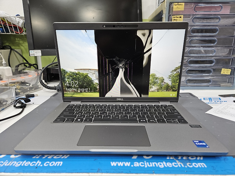 DELL latitude 5430 5400 노트북 액정 터치 스크린 패널 교체 수리
