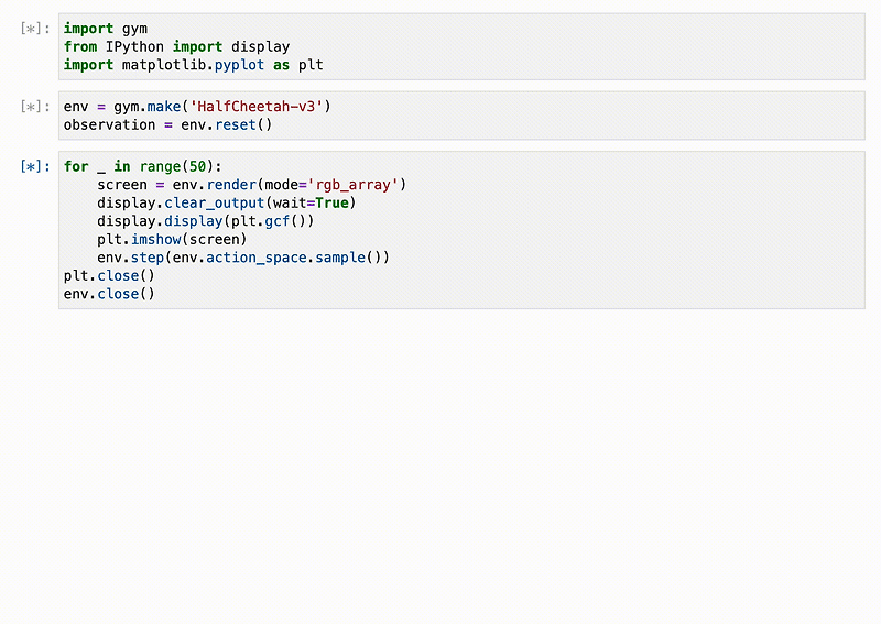 JupyterLab에서 OpenAI Gym, MuJoCo 화면 출력