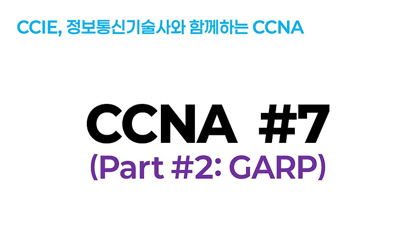 Cisco(시스코) CCNA #7 Part2 (GARP:Gratuitous ARP)