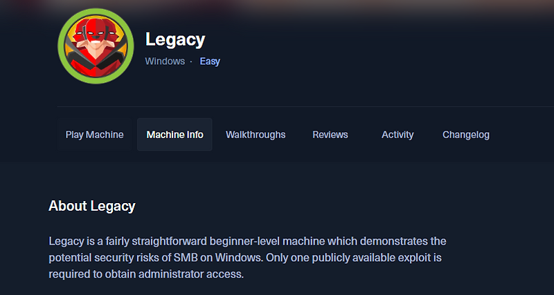 HackTheBox - Legacy