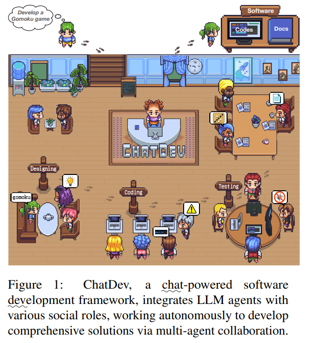 ChatDev: Communicative Agents for Software Development - 논문 리뷰