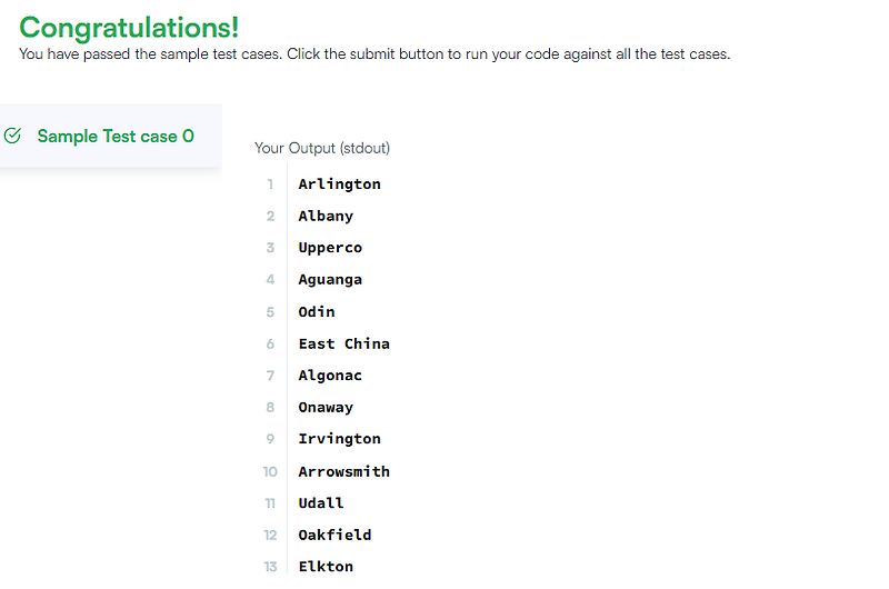 [MySQL] HackerRank - Weather Observation Station 6 문제 풀이