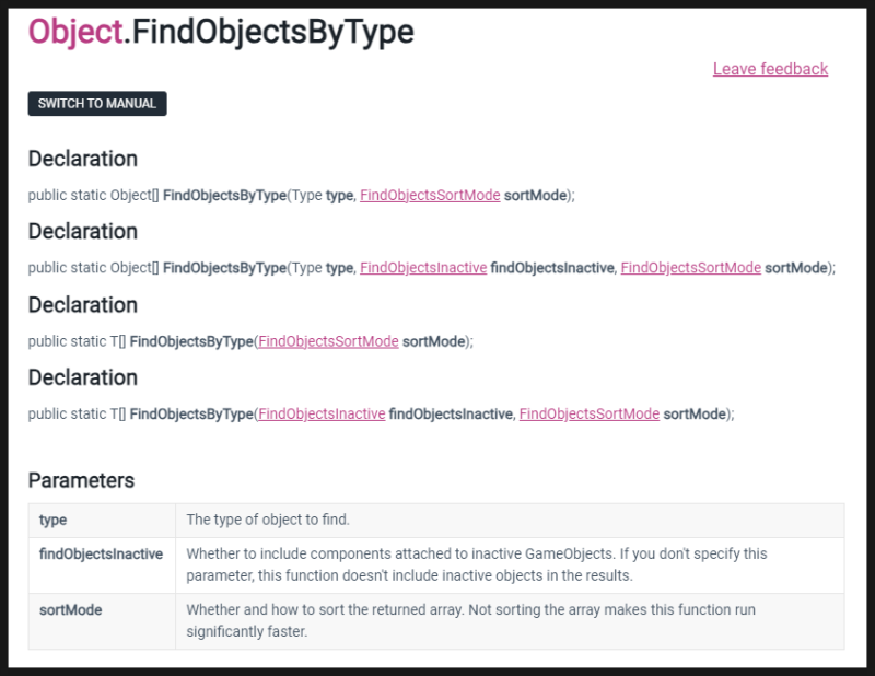 [Unity] 게임 엔진에서 컴포넌트 찾기 FindObjectsByType VS FindObjectsOfType — A Game Programmer