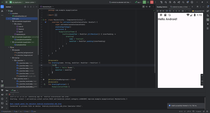 Install。Android Studio 다운로드 및 설치