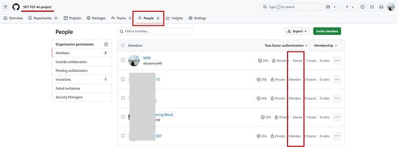[GitHub] Organization 관리하기