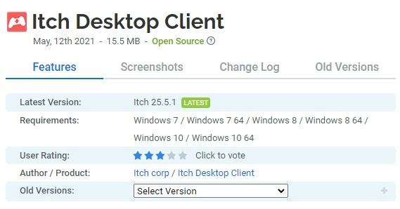 Itch Desktop Client 무료 다운로드