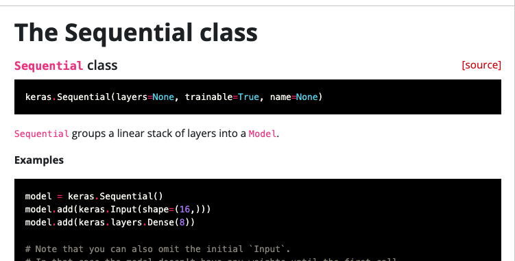 3) Tensorflow keras의 Sequential, Dense