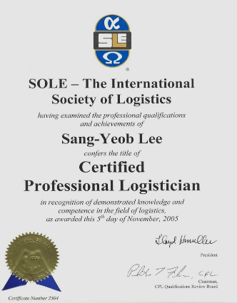 CPL (Certified Professional Logistician)