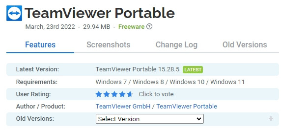 TeamViewer Portable 무료 다운로드